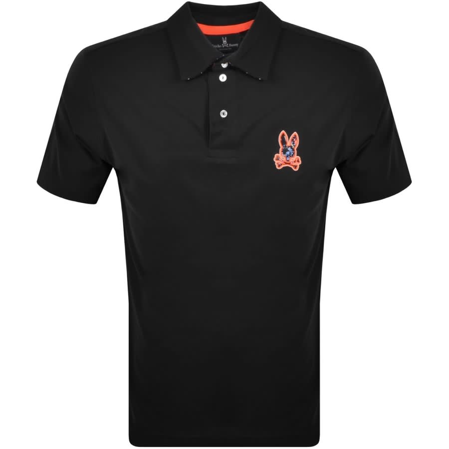 Psycho Bunny Logo Short Sleeve Polo Shirt Black | Mainline Menswear