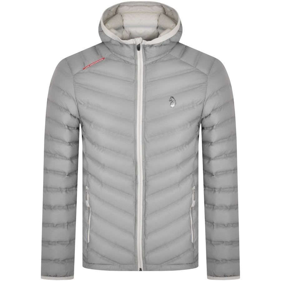Luke 1977 Worldy Quilted Hooded Jacket Grey | Mainline Menswear United ...