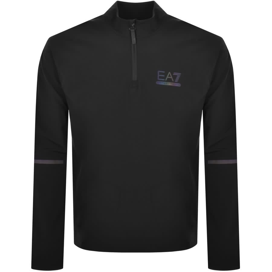 EA7 Emporio Armani Logo Track Top Black | Mainline Menswear
