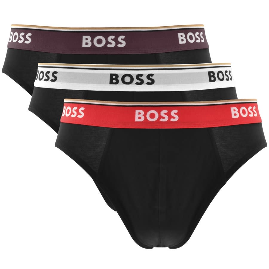 BOSS Underwear Triple Pack Briefs Black | Mainline Menswear
