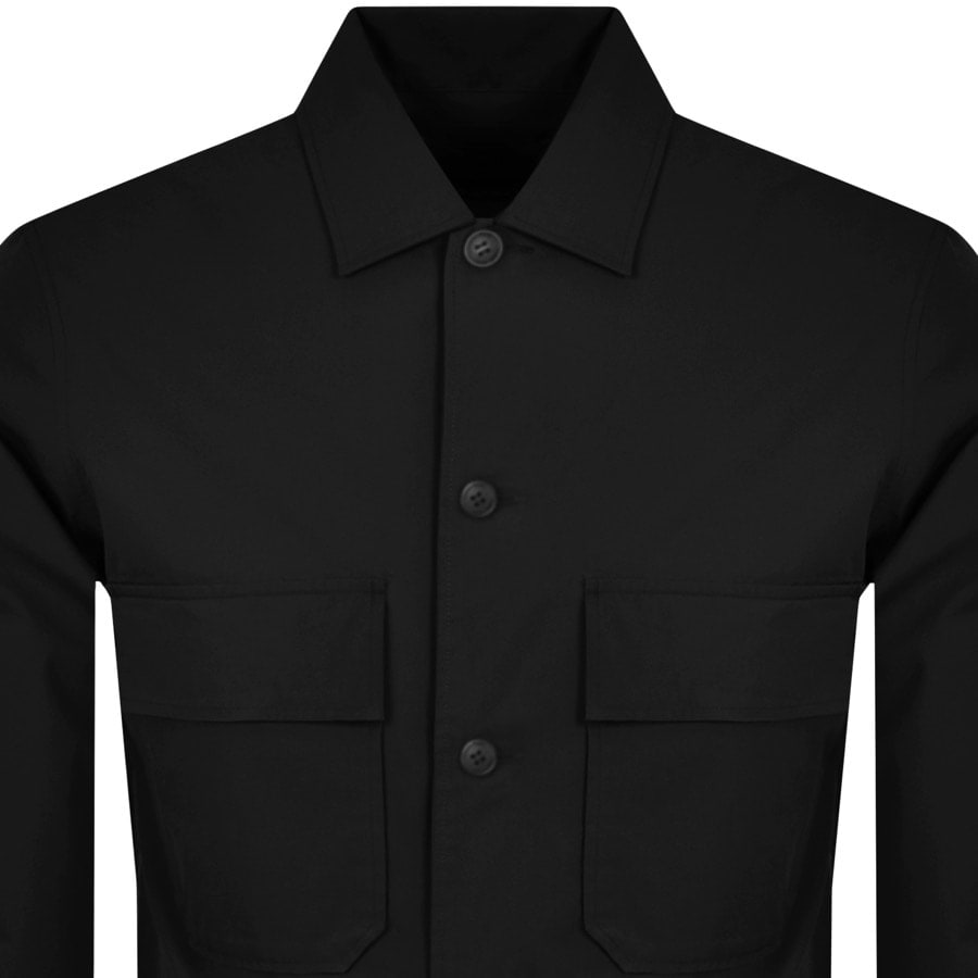 Calvin Klein Cotton Nylon Overshirt Jacket Black | Mainline Menswear ...
