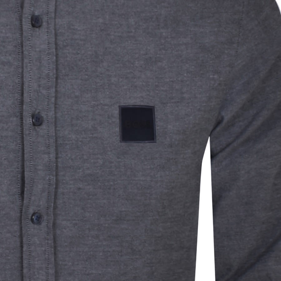 BOSS Mabsoot Long Sleeved Shirt Navy | Mainline Menswear United States