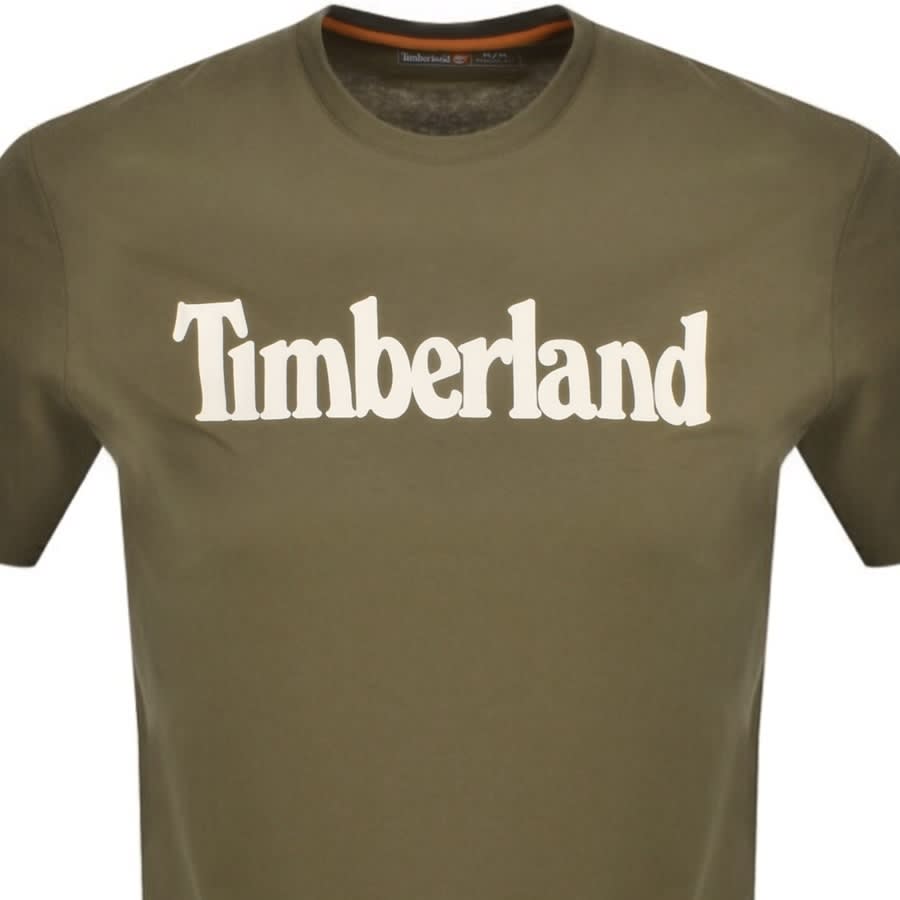 Timberland Logo T Shirt Green | Mainline Menswear