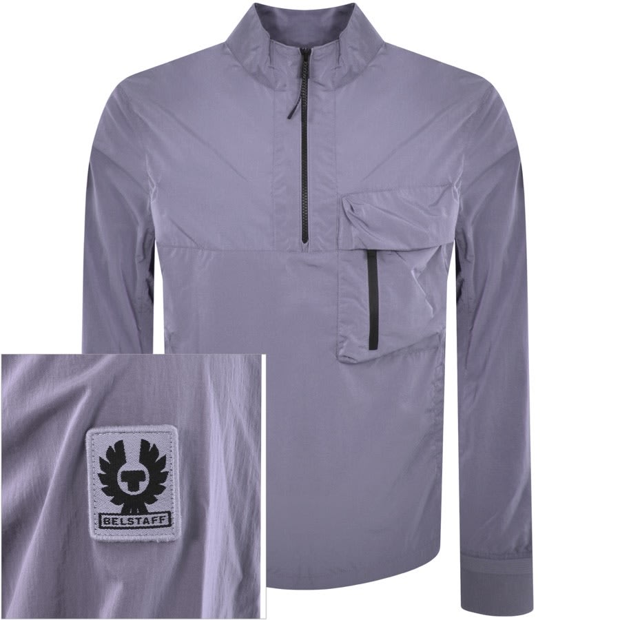 Belstaff Ramp Half Zip Jacket Lilac | Mainline Menswear