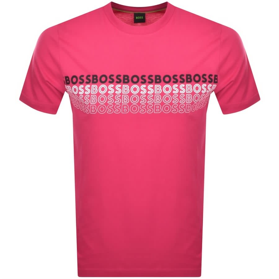 BOSS Tee 2 T Shirt Pink | Mainline Menswear United States