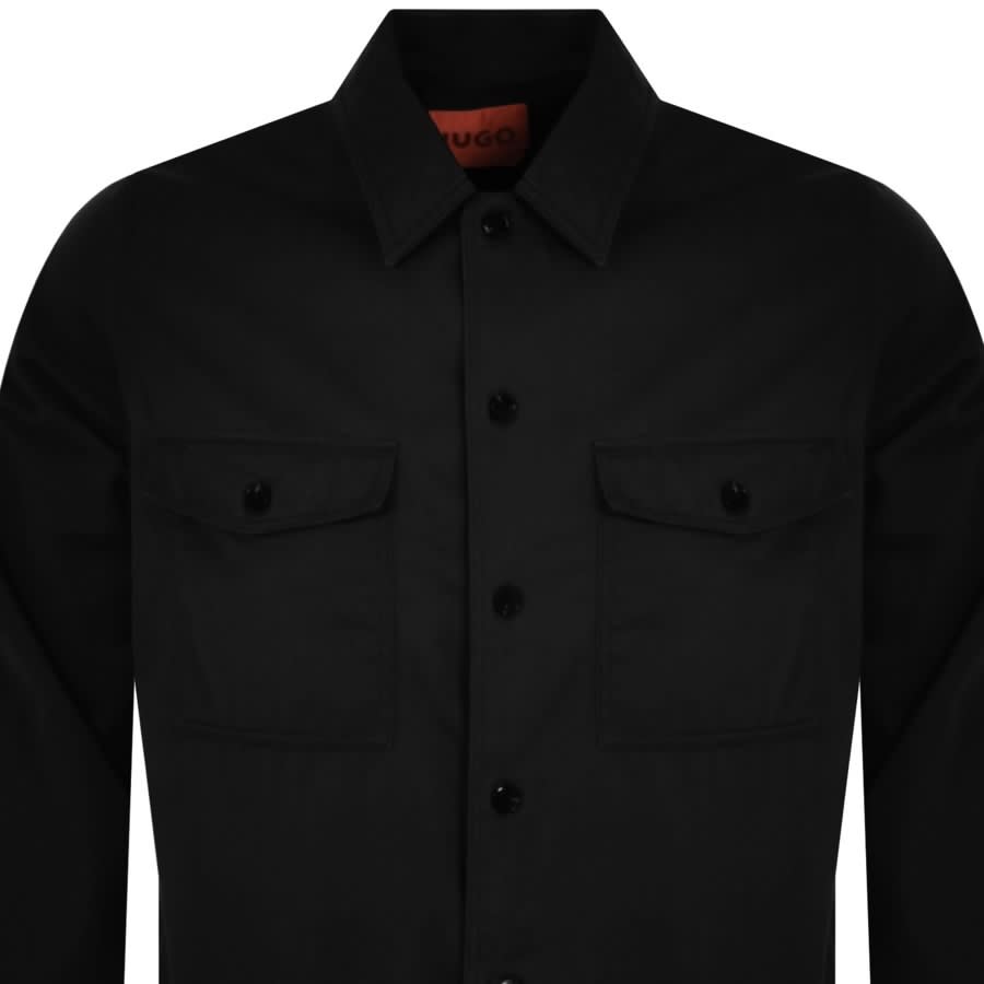 HUGO Enalu Overshirt Jacket Black | Mainline Menswear