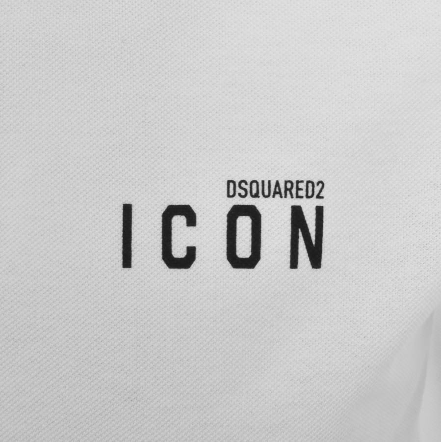 DSQUARED2 Logo Polo T Shirt White | Mainline Menswear