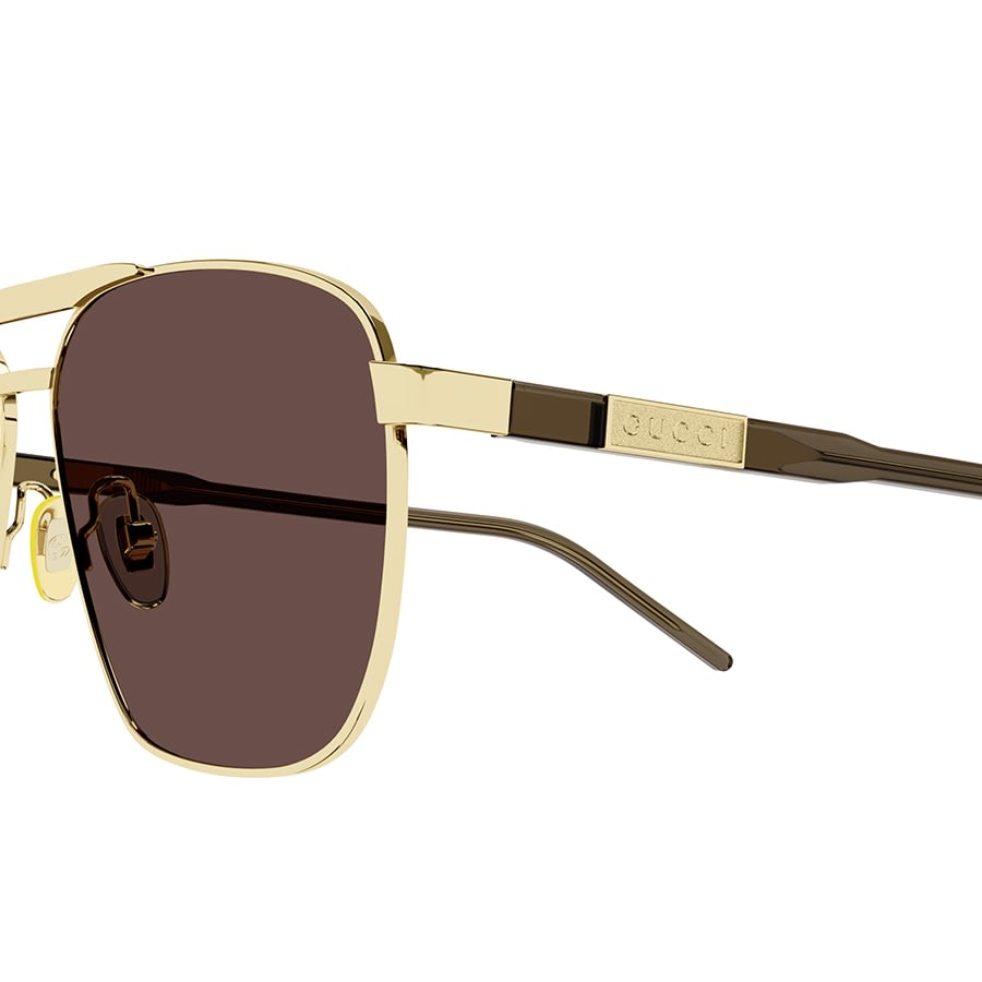 Gucci GG1164S 002 Sunglasses Gold | Mainline Menswear