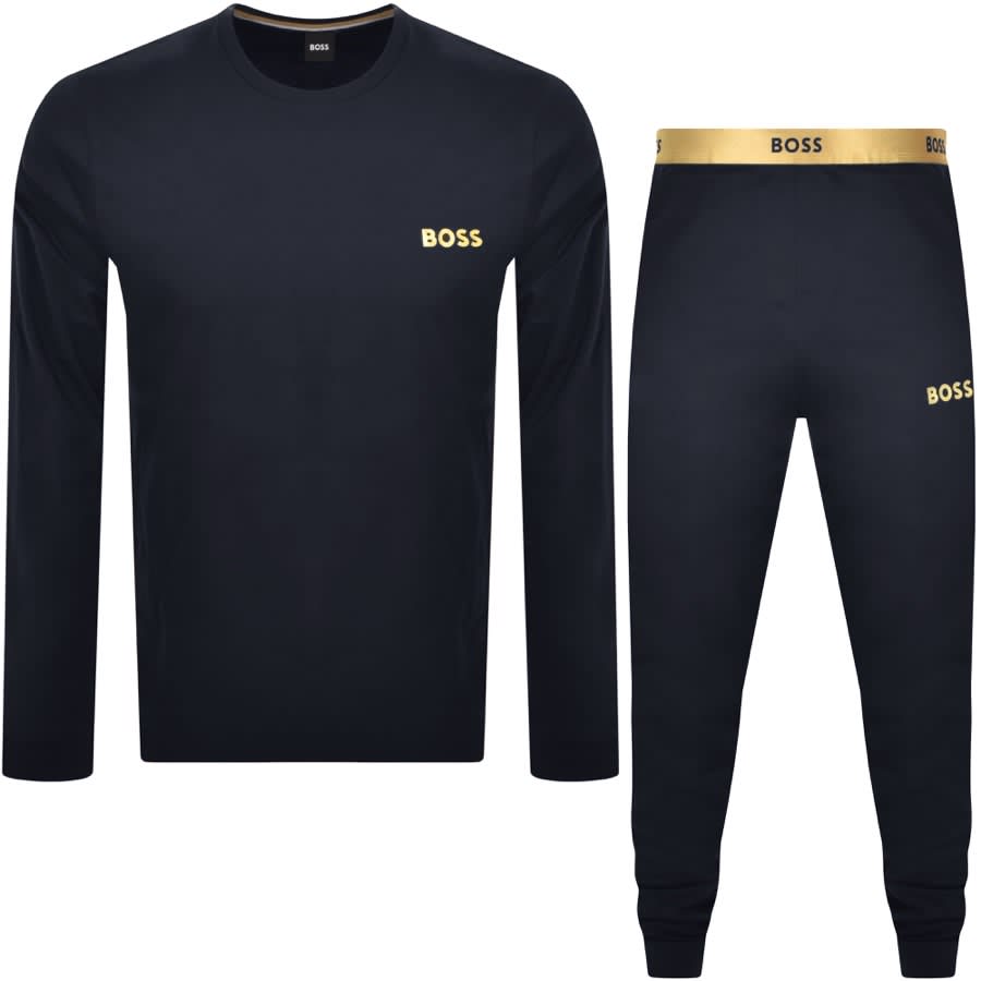 BOSS Bodywear Long Sleeve Lounge Gift Set Black | Mainline Menswear ...