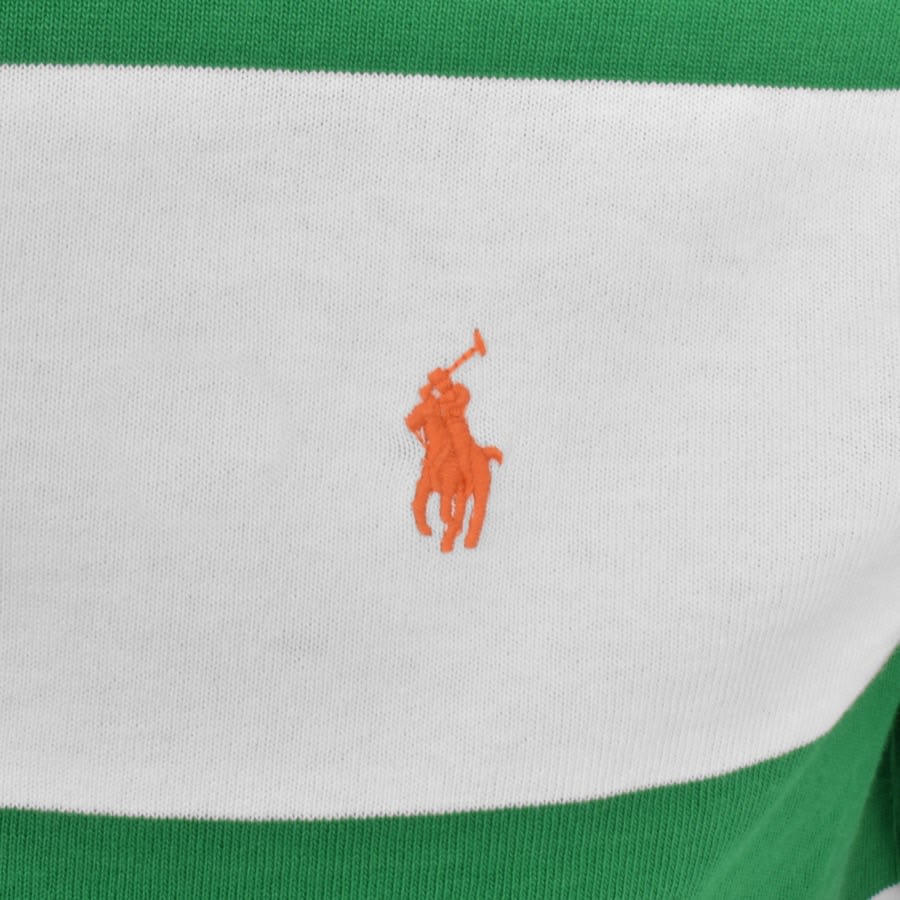 Ralph Lauren Long Sleeved Polo T Shirt Green Mainline Menswear