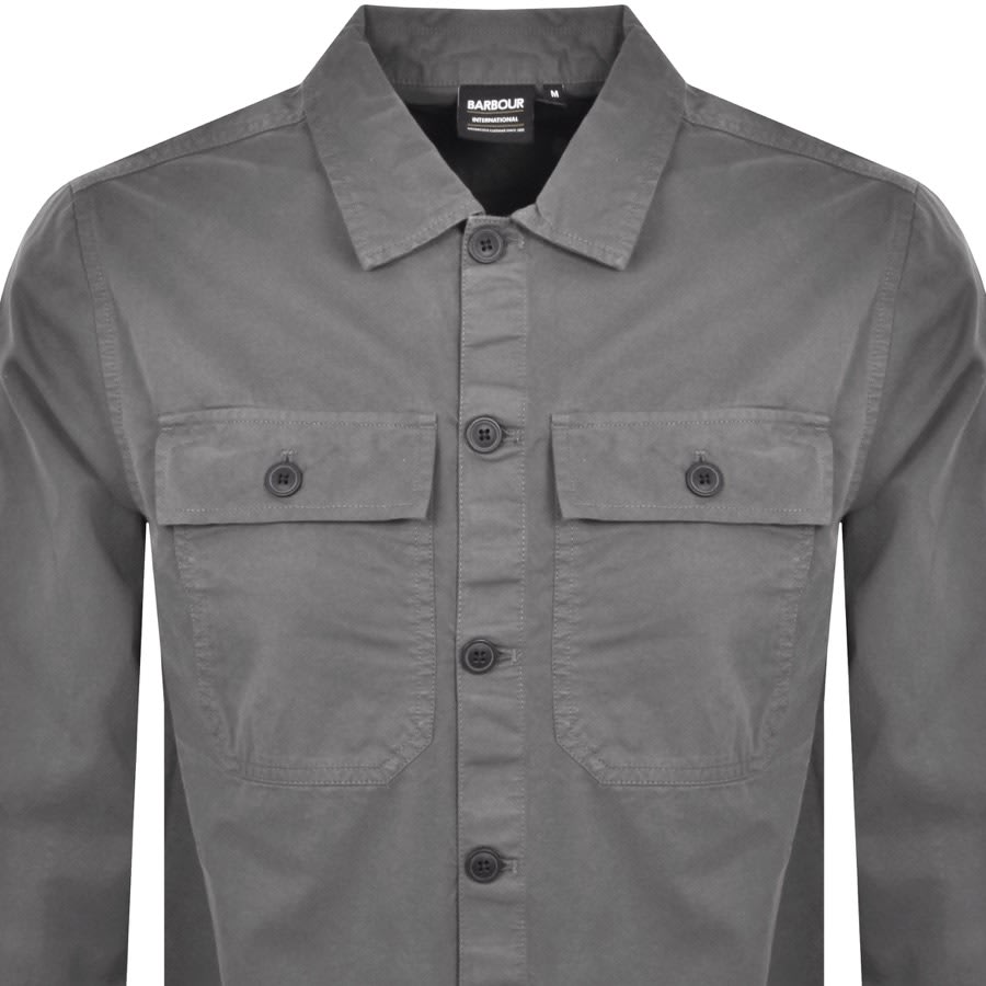Barbour International Adey Overshirt Grey | Mainline Menswear