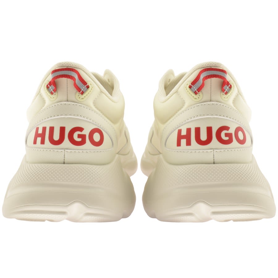 HUGO Leon Runn Trainers Cream | Mainline Menswear