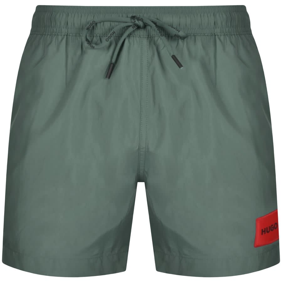 HUGO Dominica Swim Shorts Green | Mainline Menswear