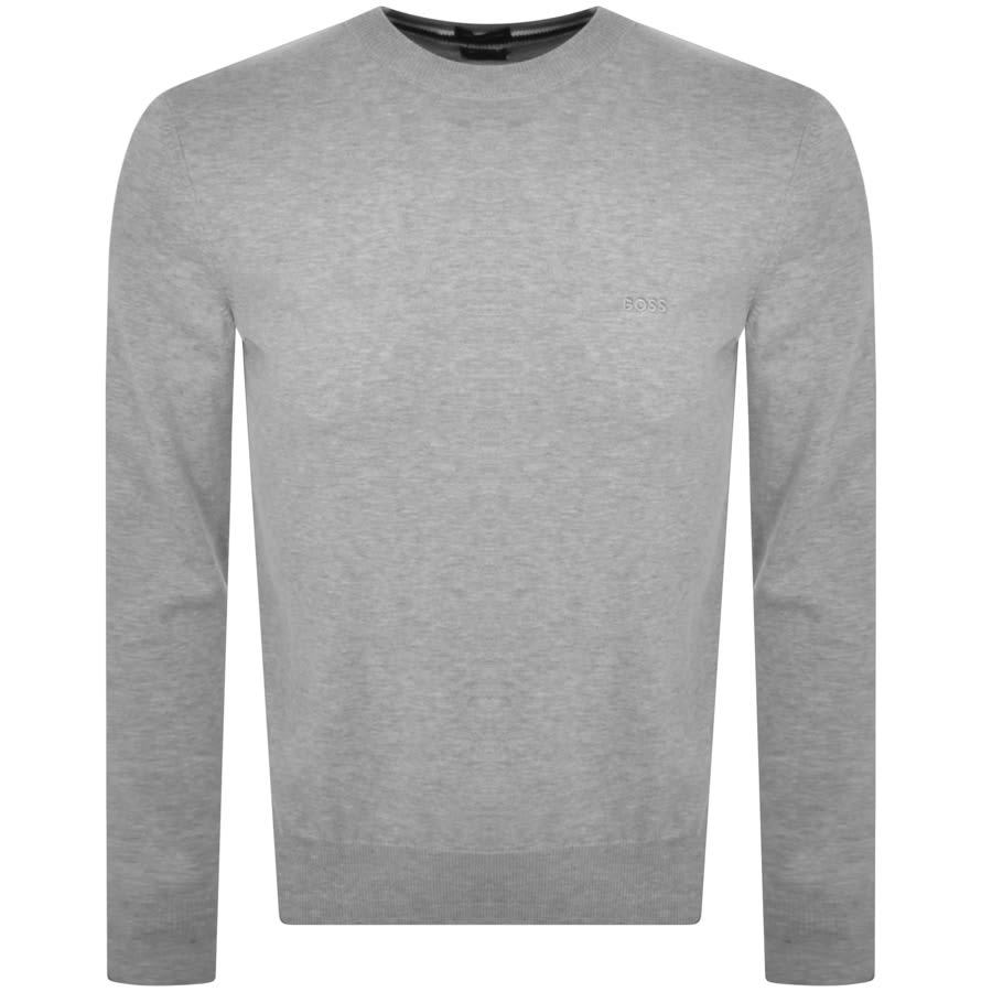 BOSS Pacas L Knit Jumper Grey | Mainline Menswear United States