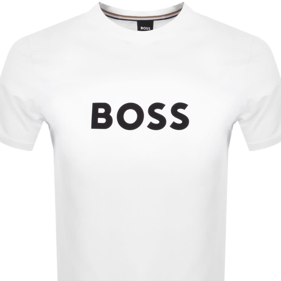 BOSS Logo T Shirt White | Mainline Menswear