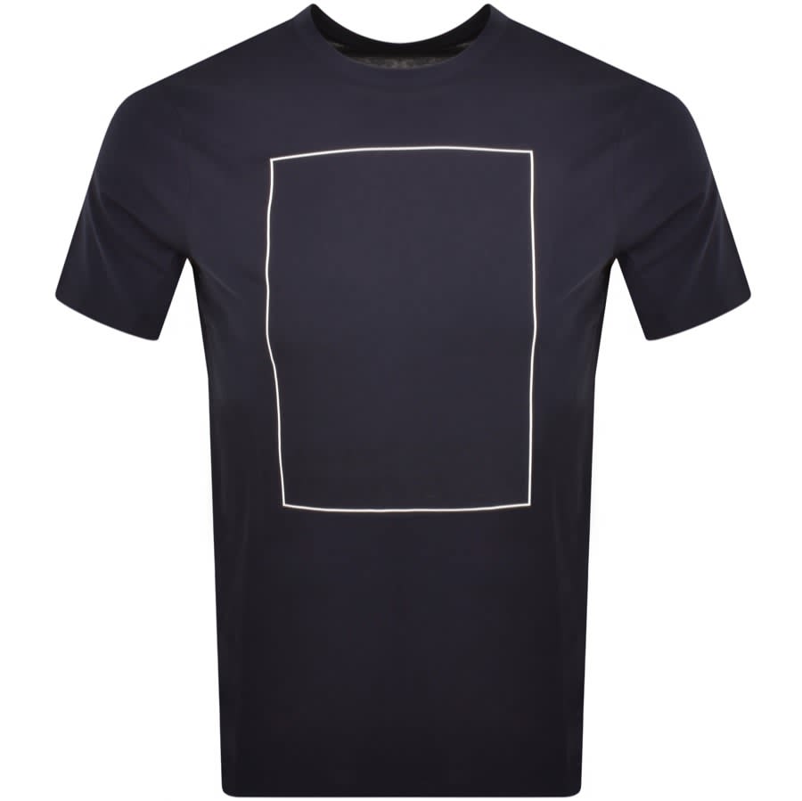 Armani Exchange Crew Neck Logo T Shirt Navy | Mainline Menswear United ...