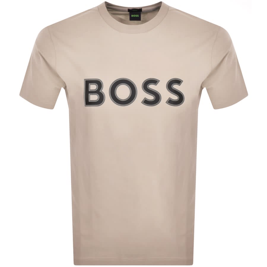 BOSS Tee 1 T Shirt Beige | Mainline Menswear Australia