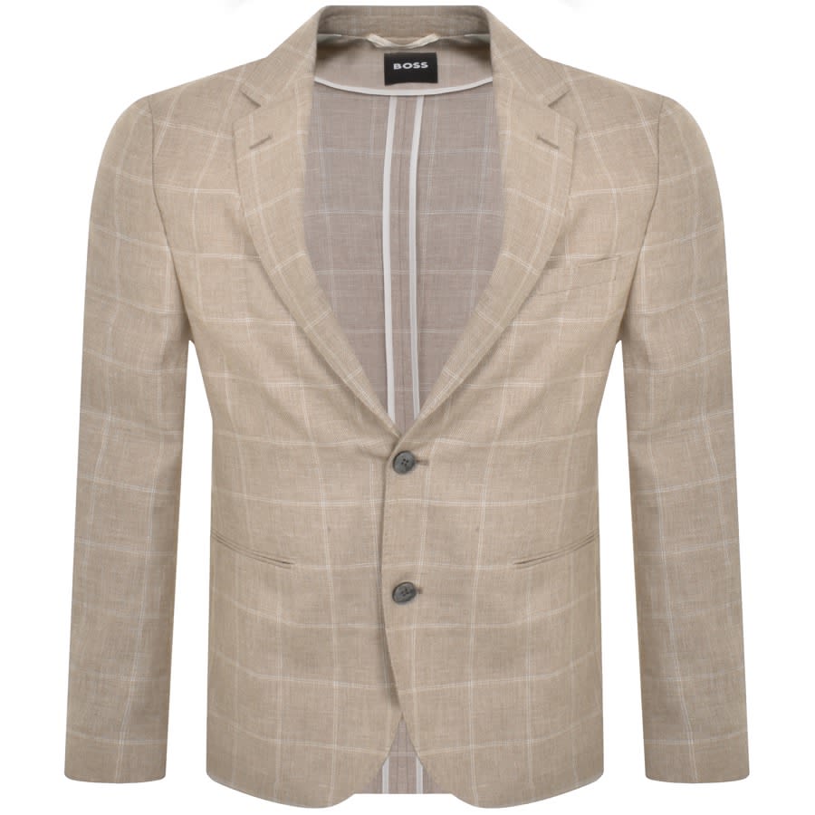 BOSS H Jack MM C 233 Blazer Jacket Beige | Mainline Menswear