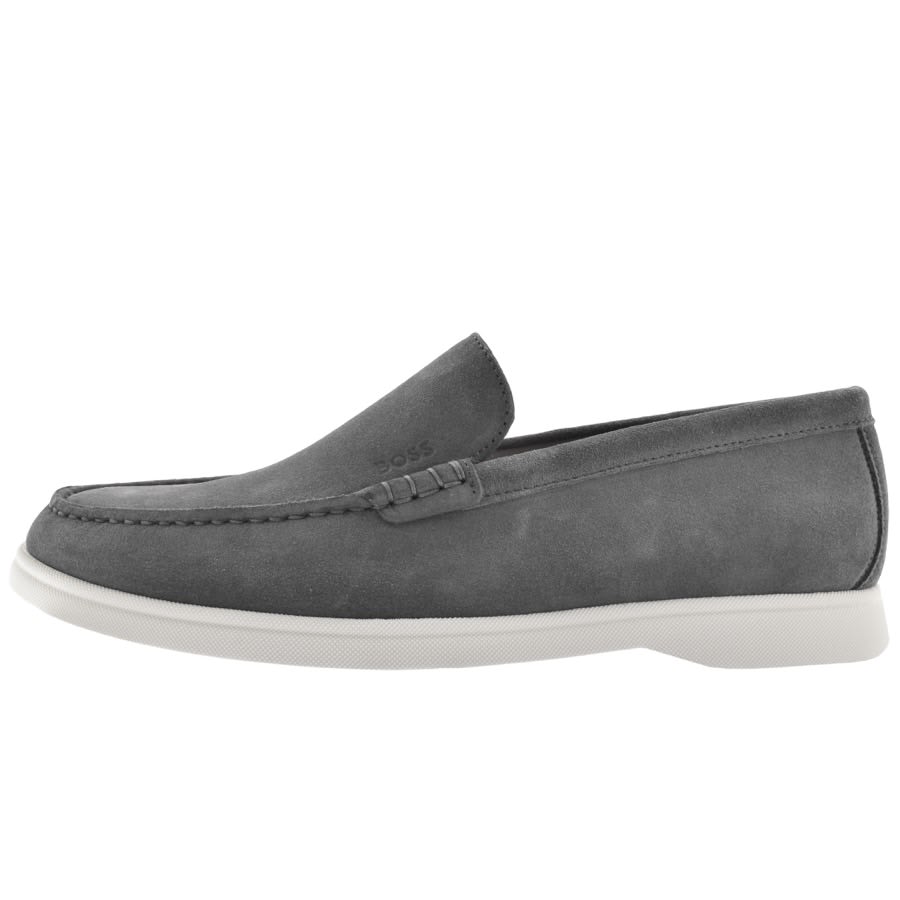 Grey loafers store