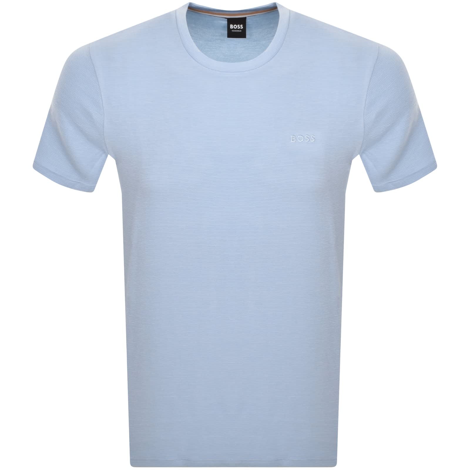 BOSS Rib T Shirt Blue | Mainline Menswear United States