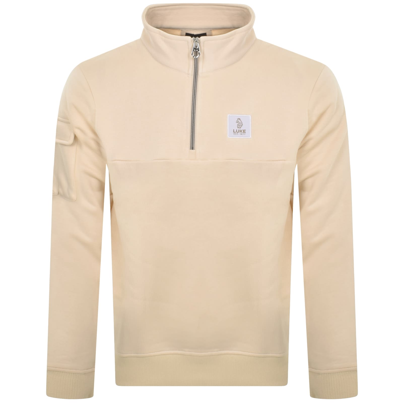 Luke 1977 Davao Sweatshirt Cream | Mainline Menswear United States Luke 1977 Davao Sweatshirt Cream | Mainline Menswear United States
