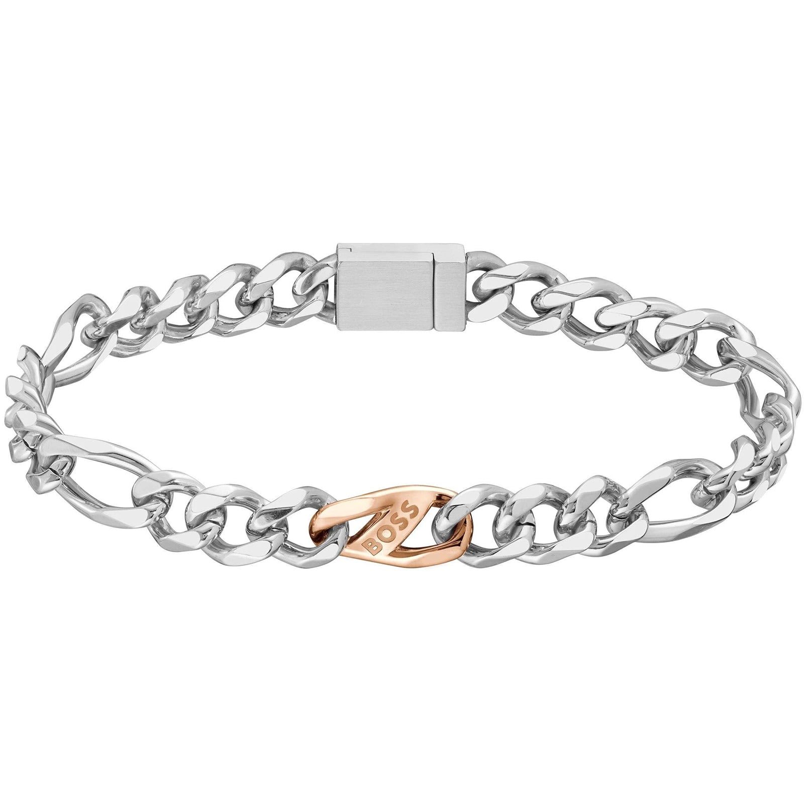 BOSS Rian Chain Link Bracelet Silver | Mainline Menswear