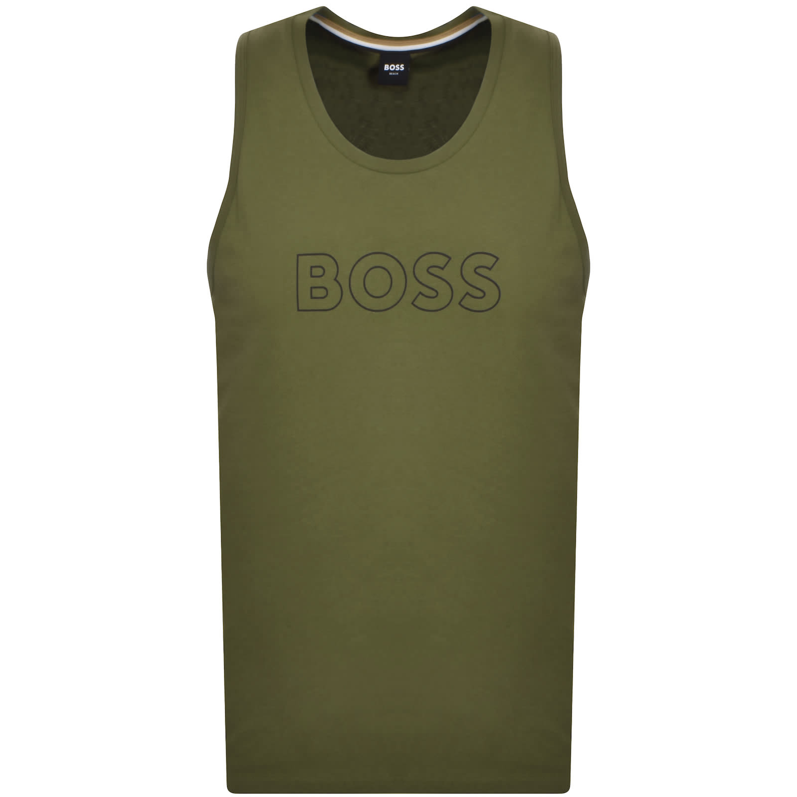 BOSS Beach Tank Top Green | Mainline Menswear