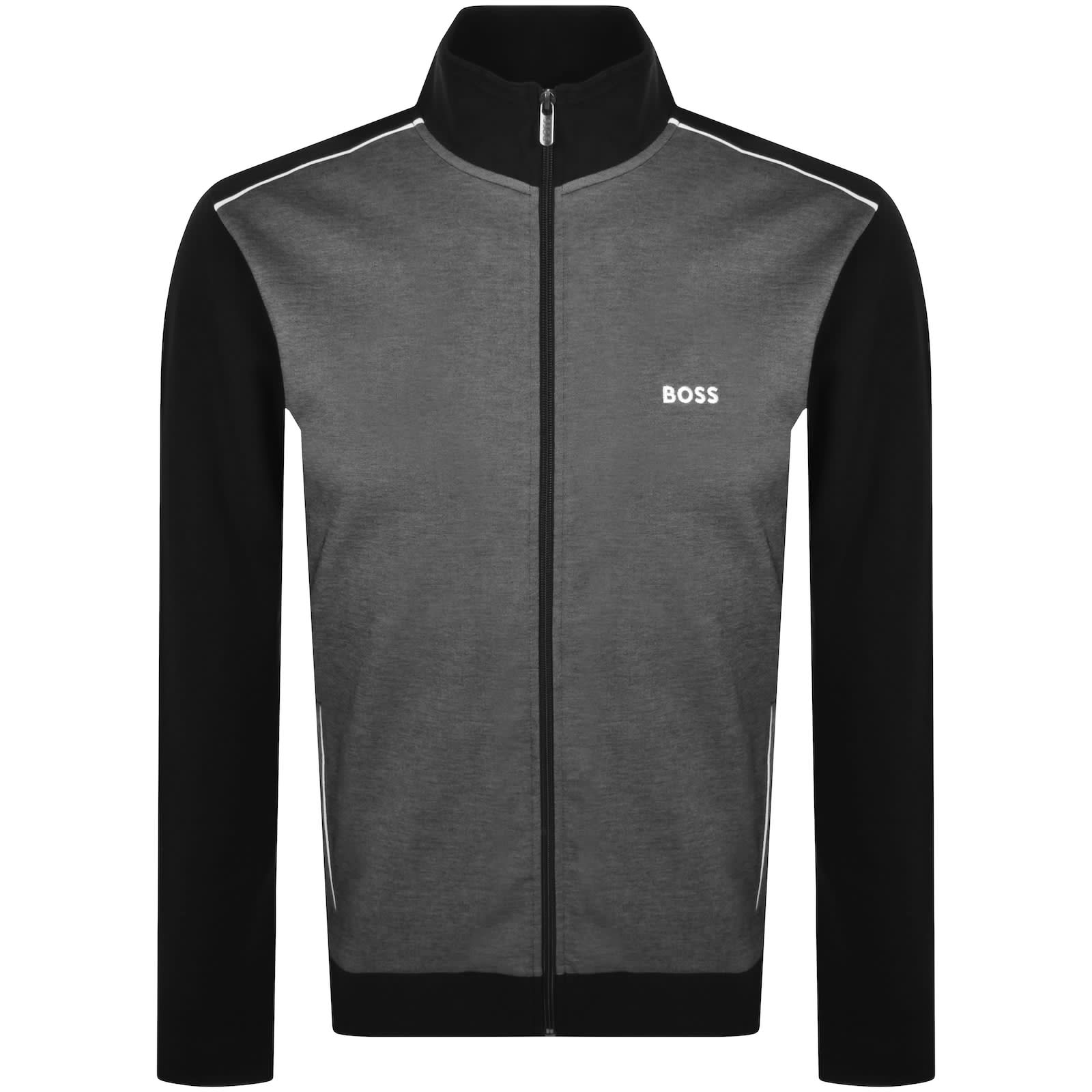 BOSS Full Zip Sweatshirt Black | Mainline Menswear United States