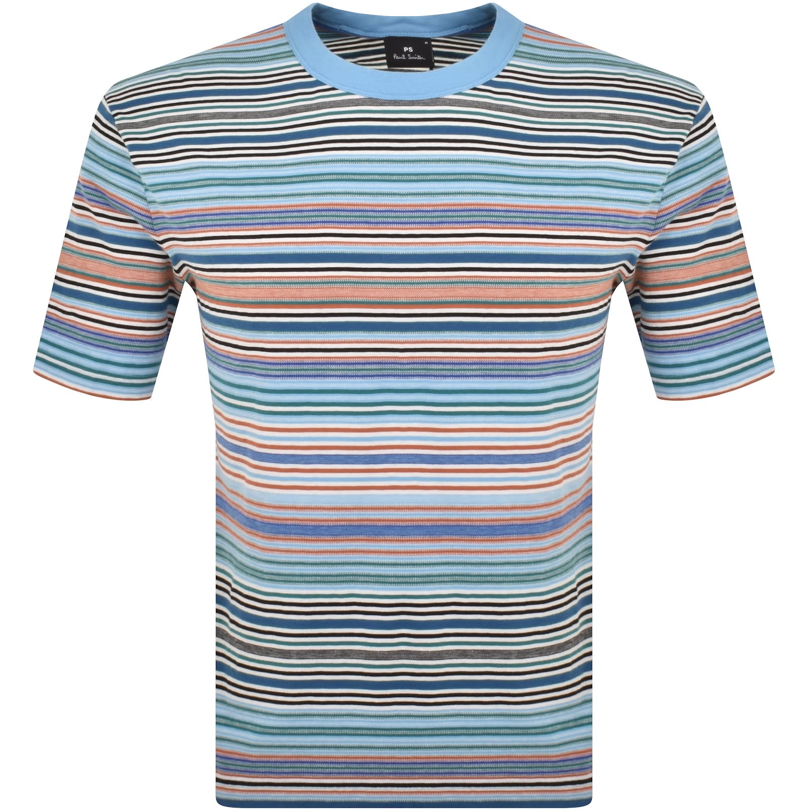 Paul Smith Stripe T Shirt Blue | Mainline Menswear