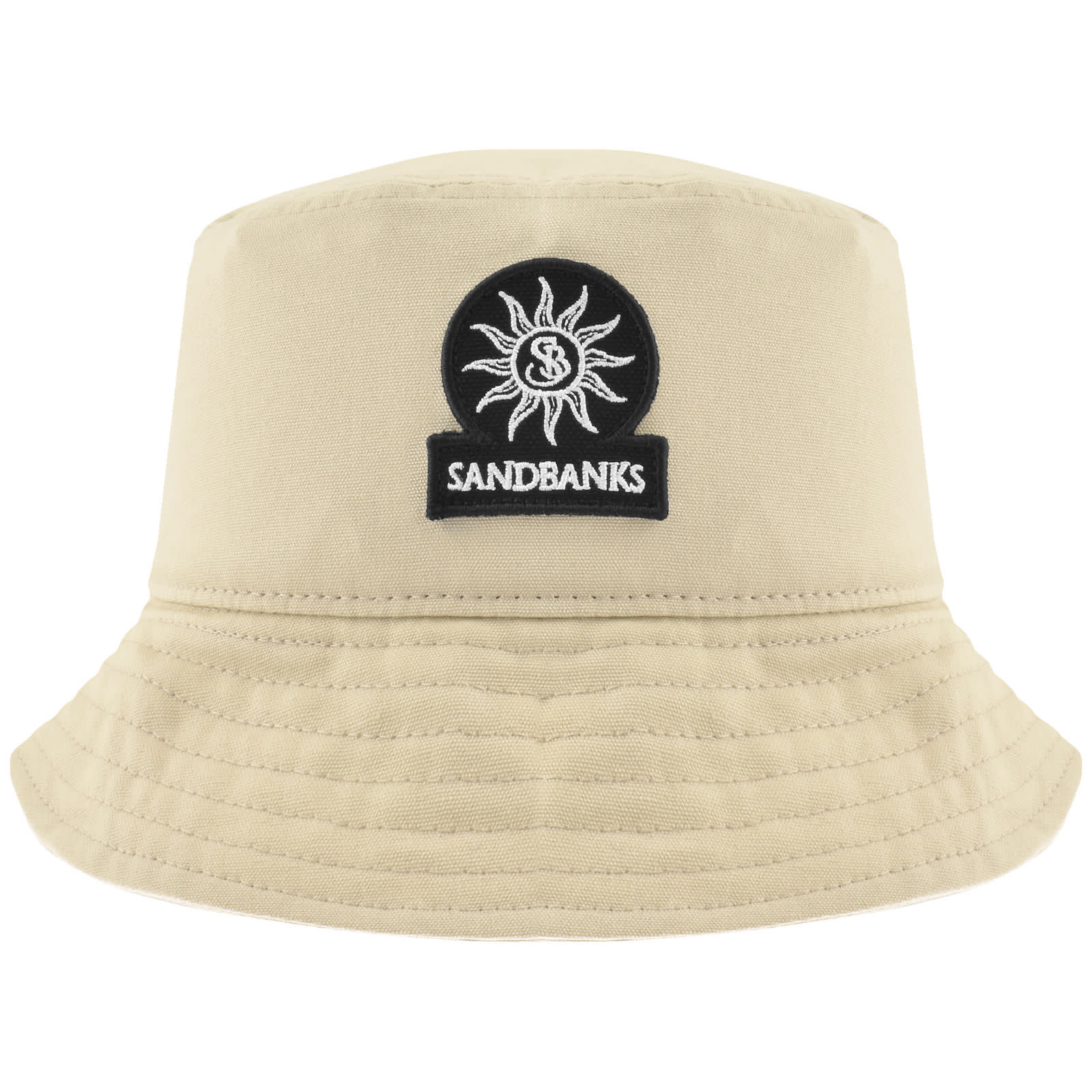 Sandbanks Badge Logo Bucket Hat Beige | Mainline Menswear
