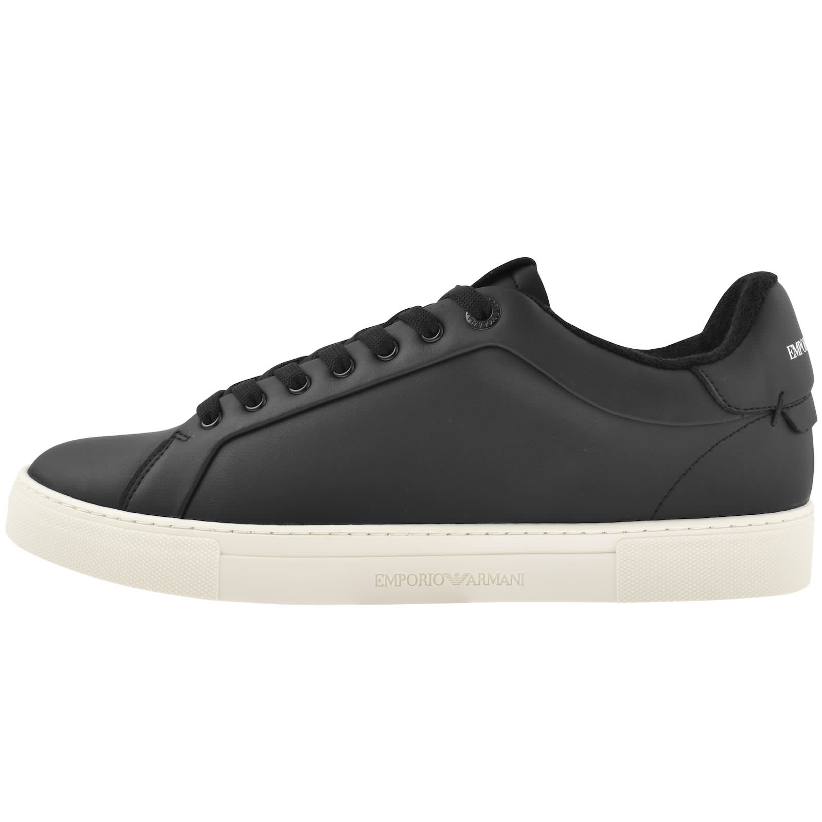 Emporio Armani Logo Trainers Black | Mainline Menswear