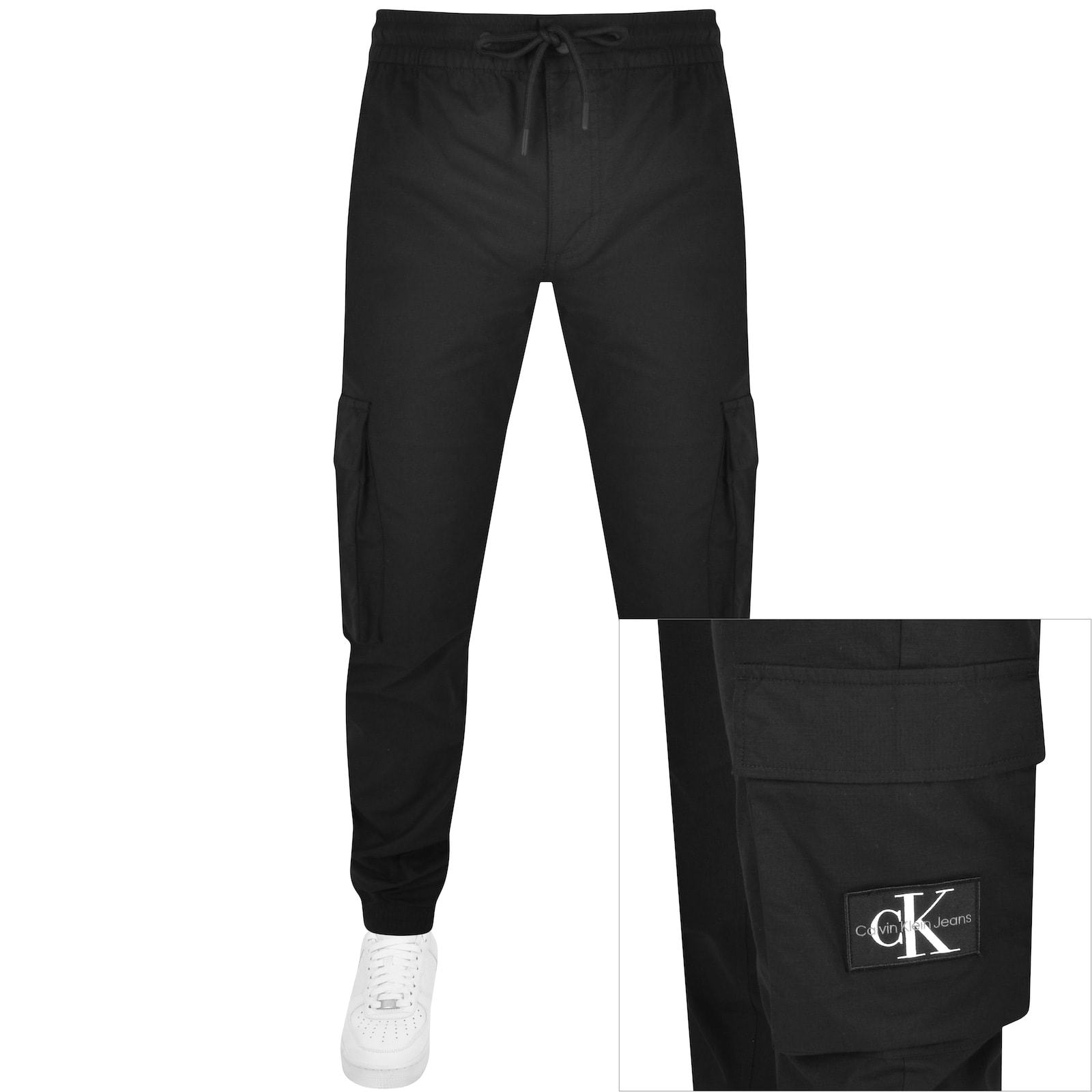 Calvin Klein Cargo Trousers Black | Mainline Menswear United States