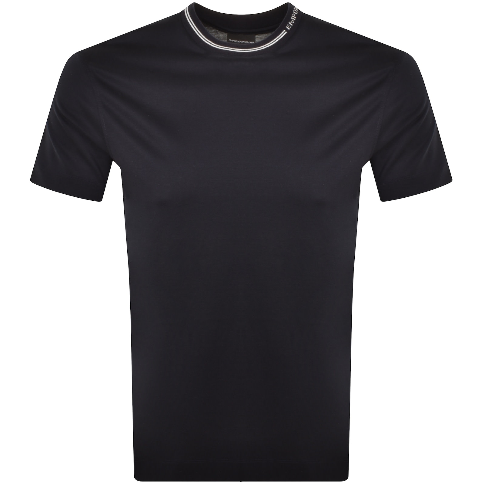 Emporio Armani Crew Neck Logo T Shirt Navy | Mainline Menswear United ...