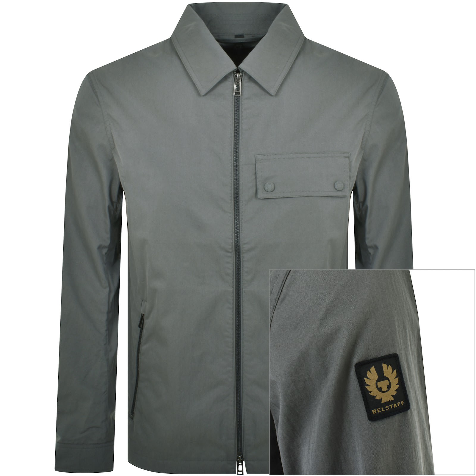 Belstaff Depot Overshirt Grey | Mainline Menswear United States