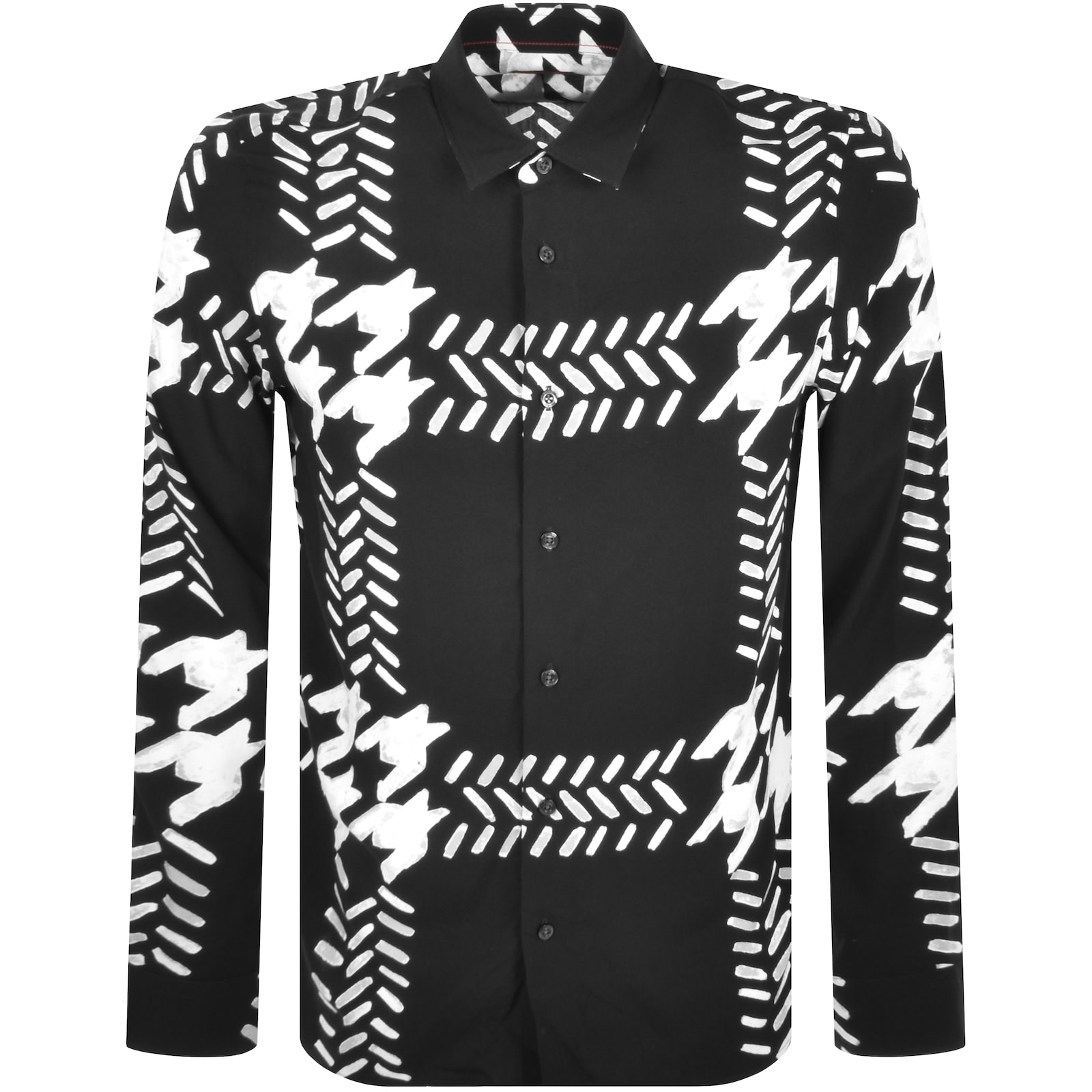 HUGO Long Sleeved Emero Shirt Black | Mainline Menswear United States