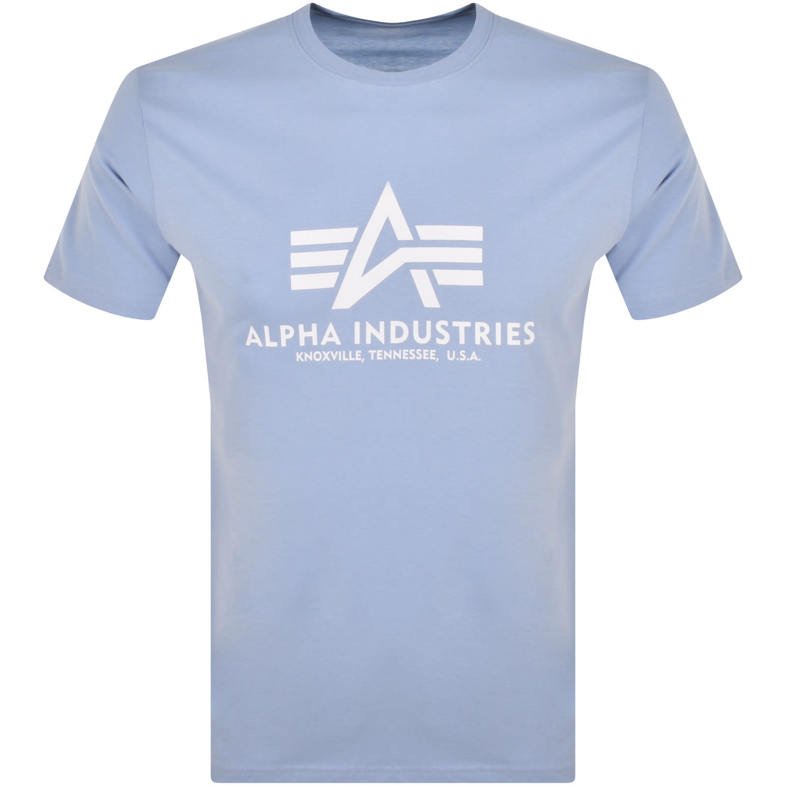 Alpha Industries Basic Logo T Shirt Blue | Mainline Menswear Australia