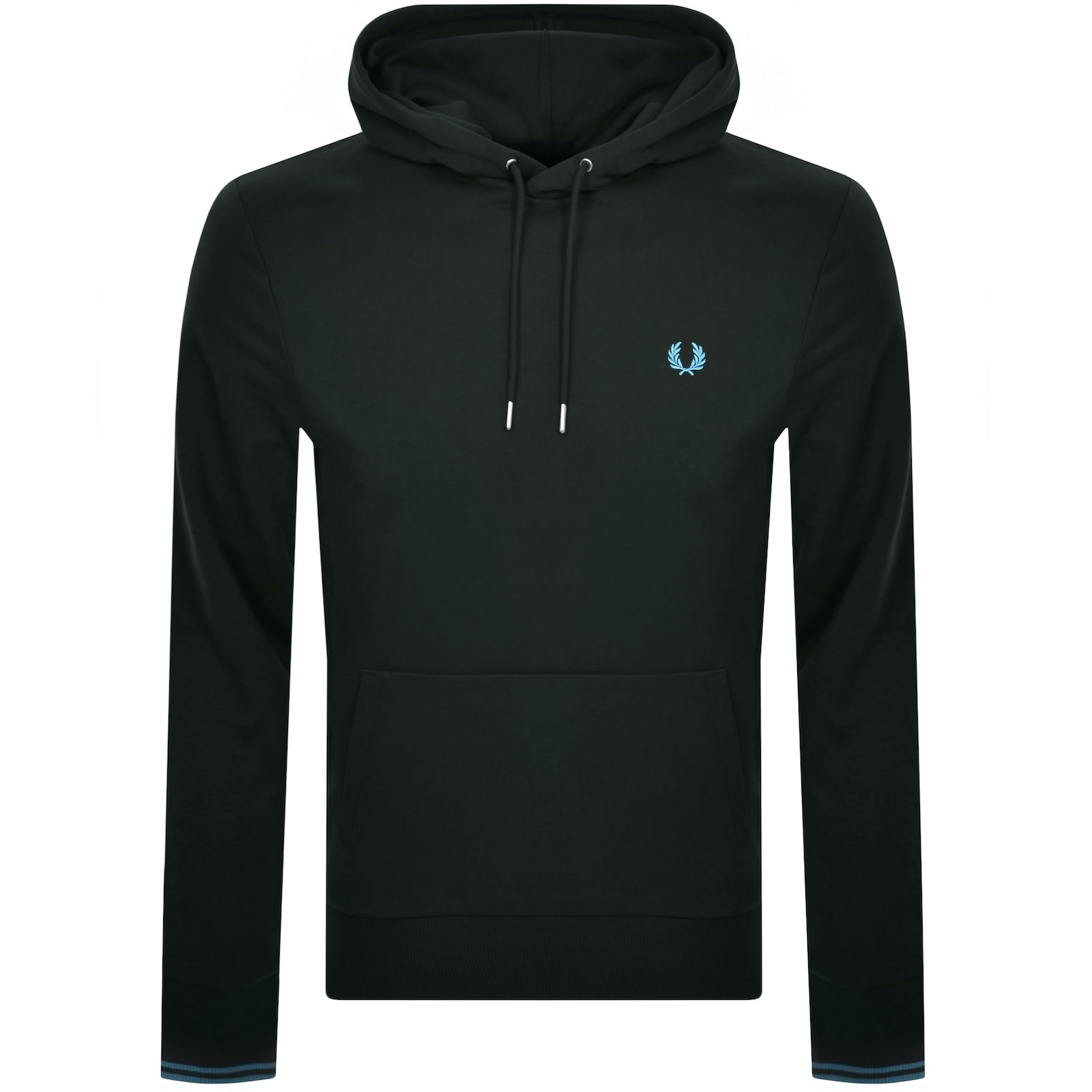 Fred Perry Tipped Logo Hoodie Green | Mainline Menswear