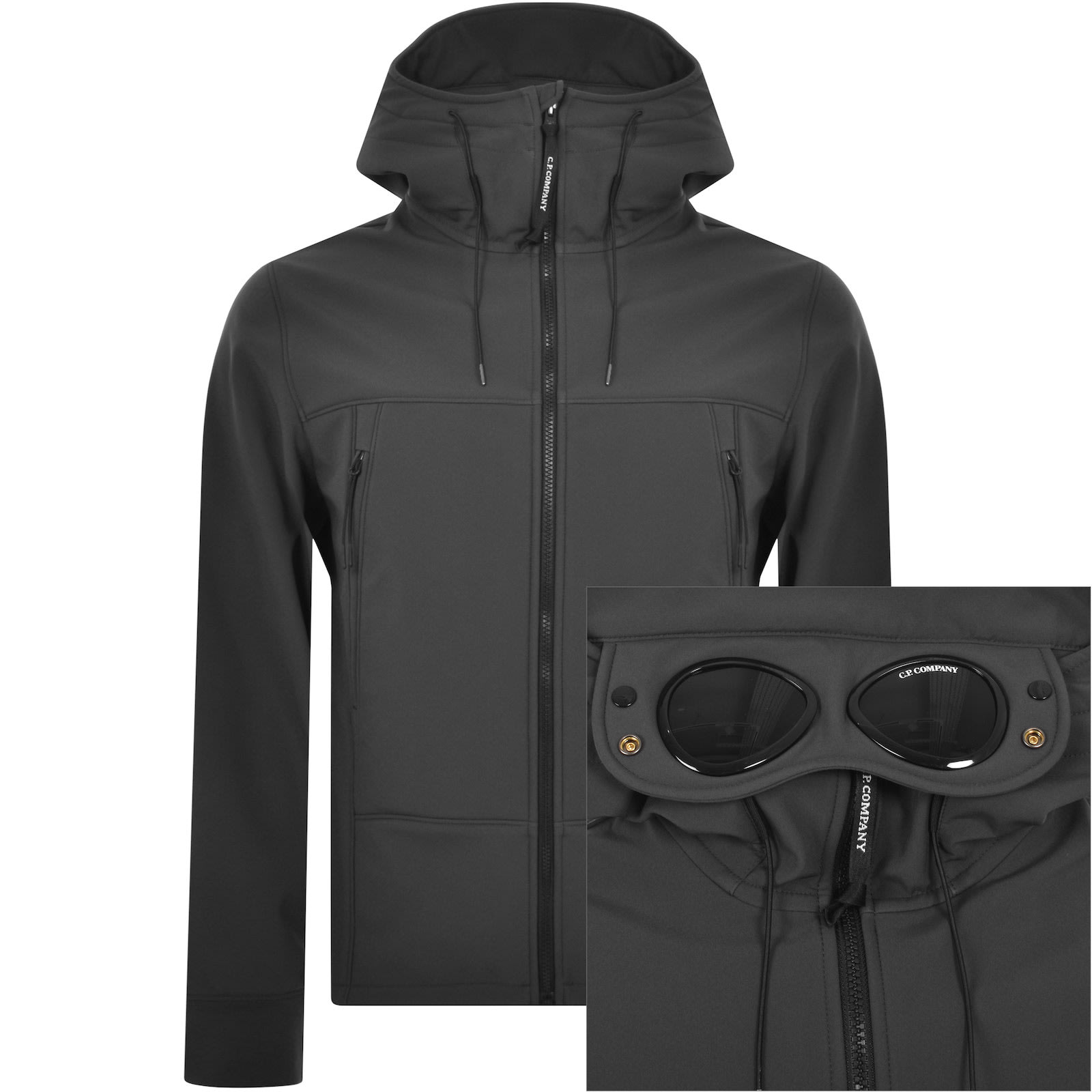 CP Company Shell R Goggle Jacket Grey | Mainline Menswear United States