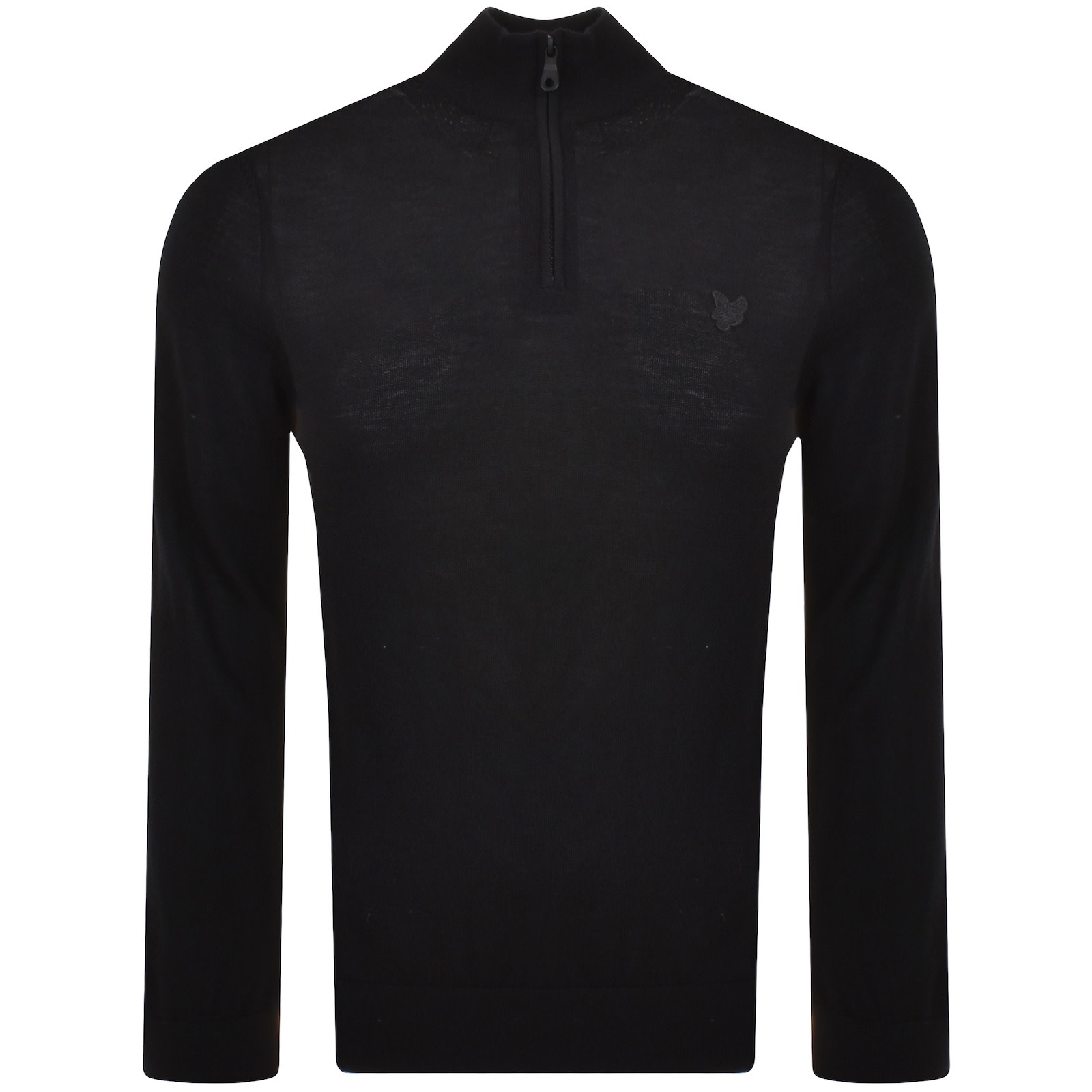 Lyle And Scott Tonal Eagle Jumper Black | Mainline Menswear
