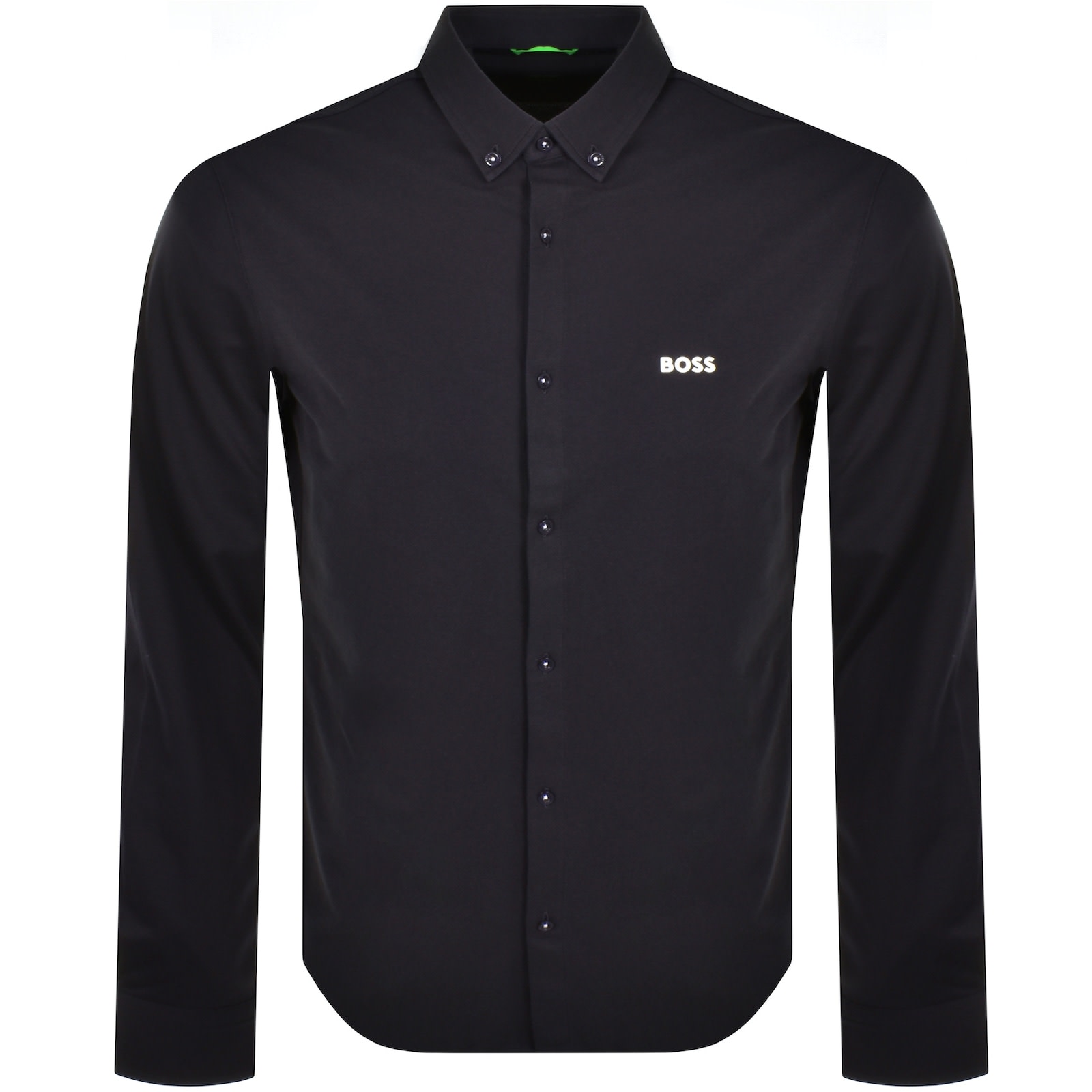 BOSS B Motion Regular Stretch Fit Shirt Navy | Mainline Menswear United ...