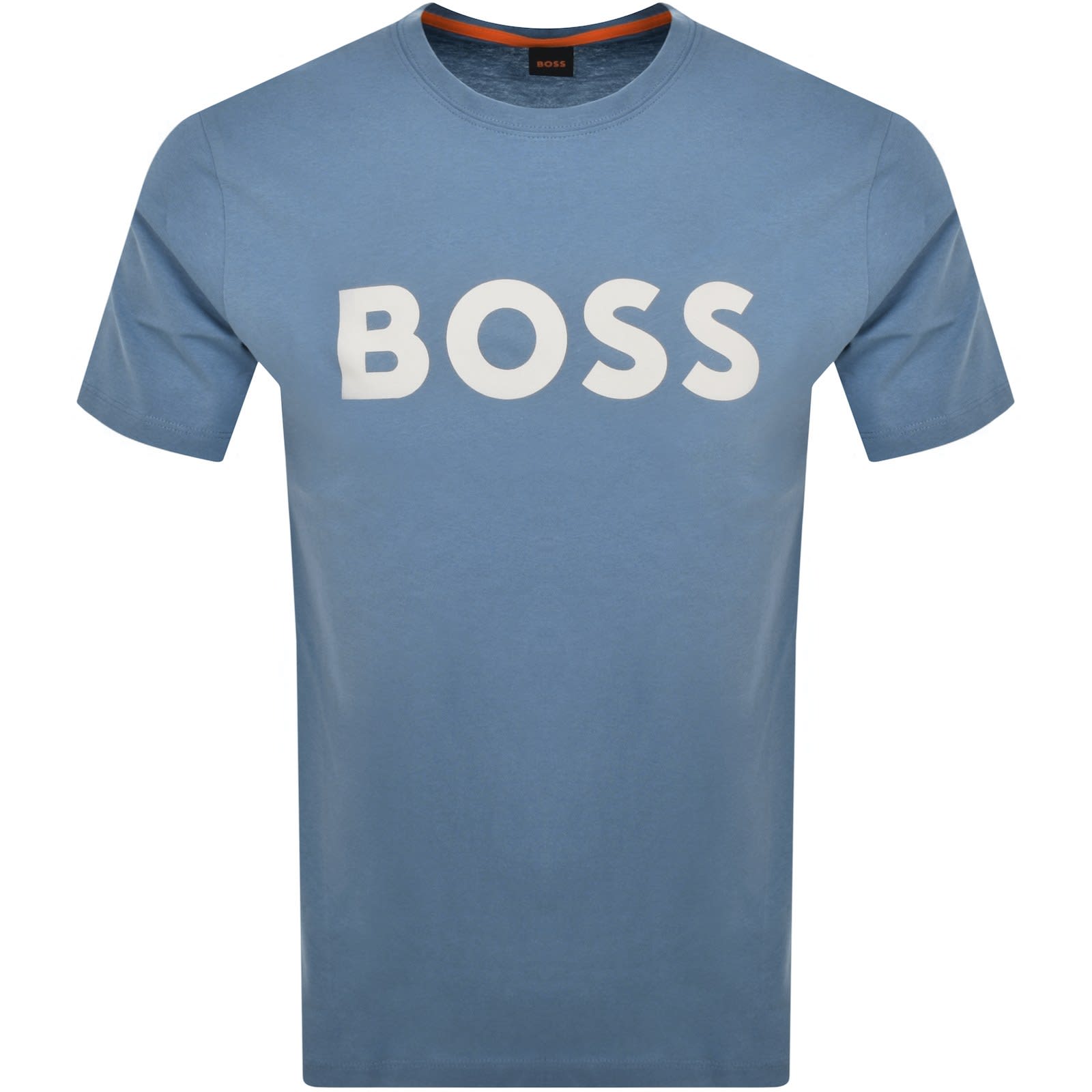 BOSS Thinking 1 Logo T Shirt Blue | Mainline Menswear United States