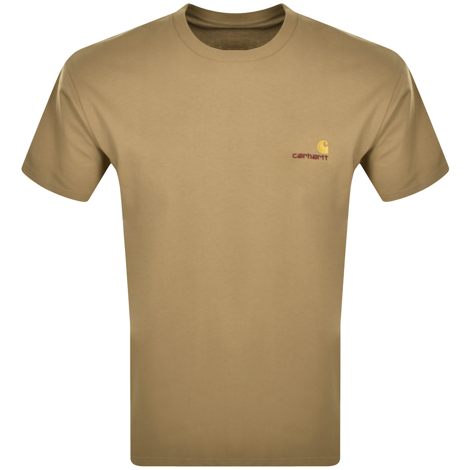 Carhartt WIP American Script Logo T Shirt Brown | Mainline Menswear