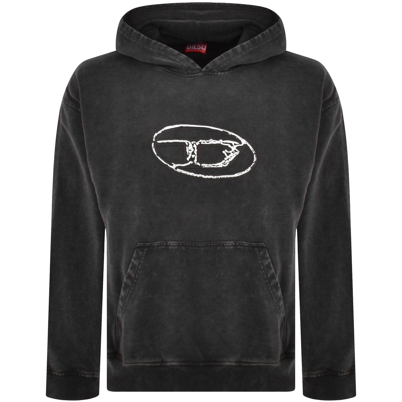 Diesel Boxt Q7 Hoodie Grey | Mainline Menswear