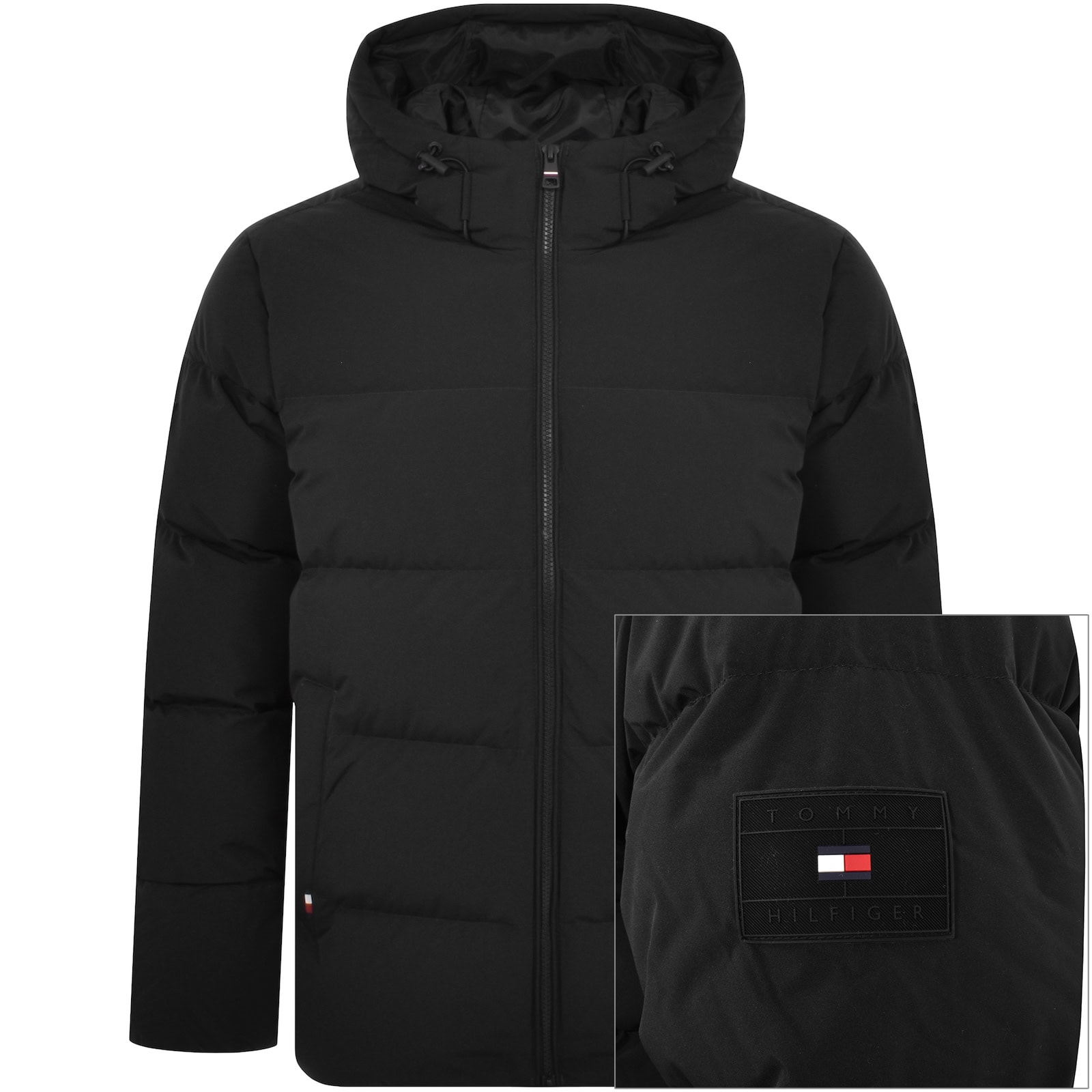 Tommy Hilfiger Down Puffer Jacket Black | Mainline Menswear United States