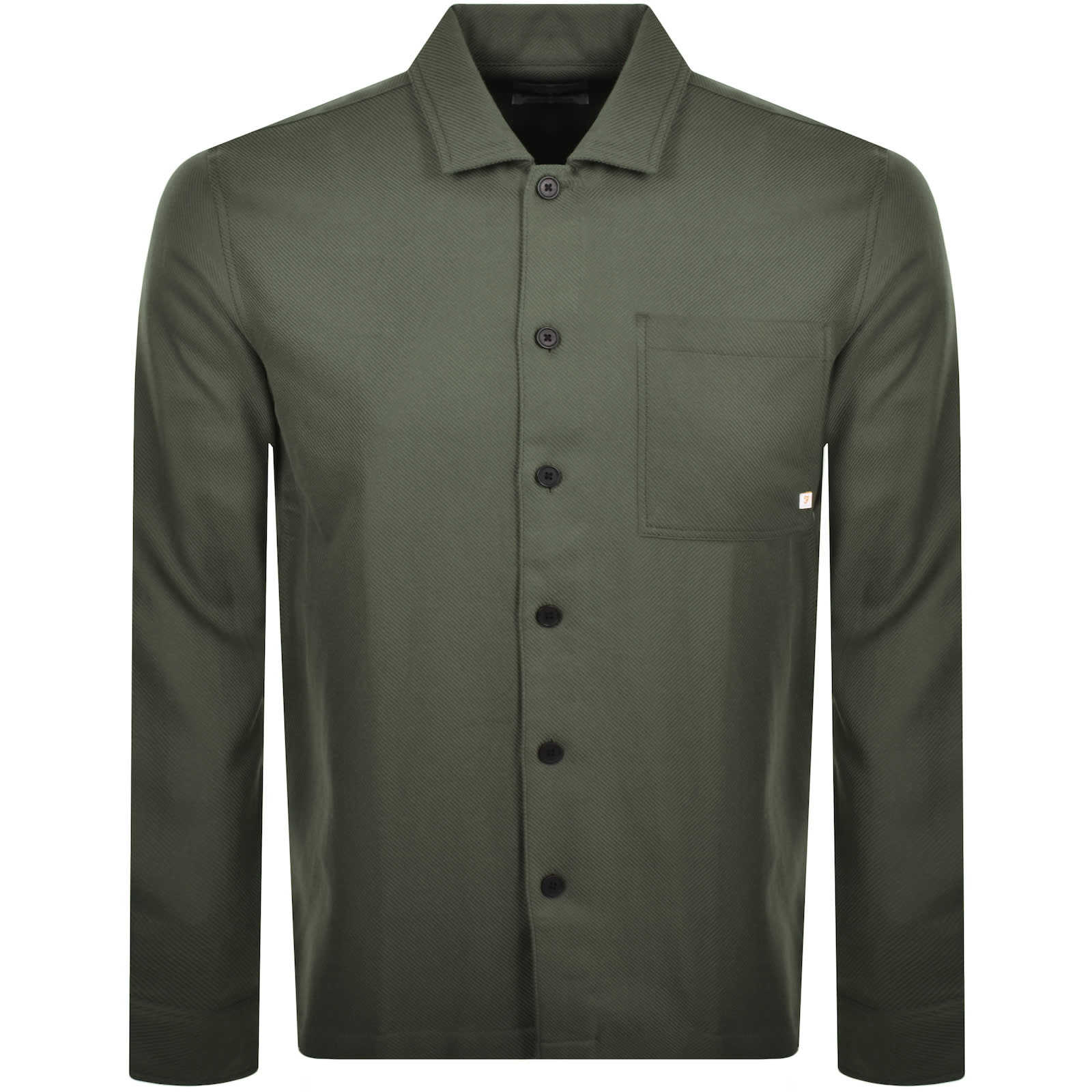 Farah Carrigan Overshirt Green | Mainline Menswear