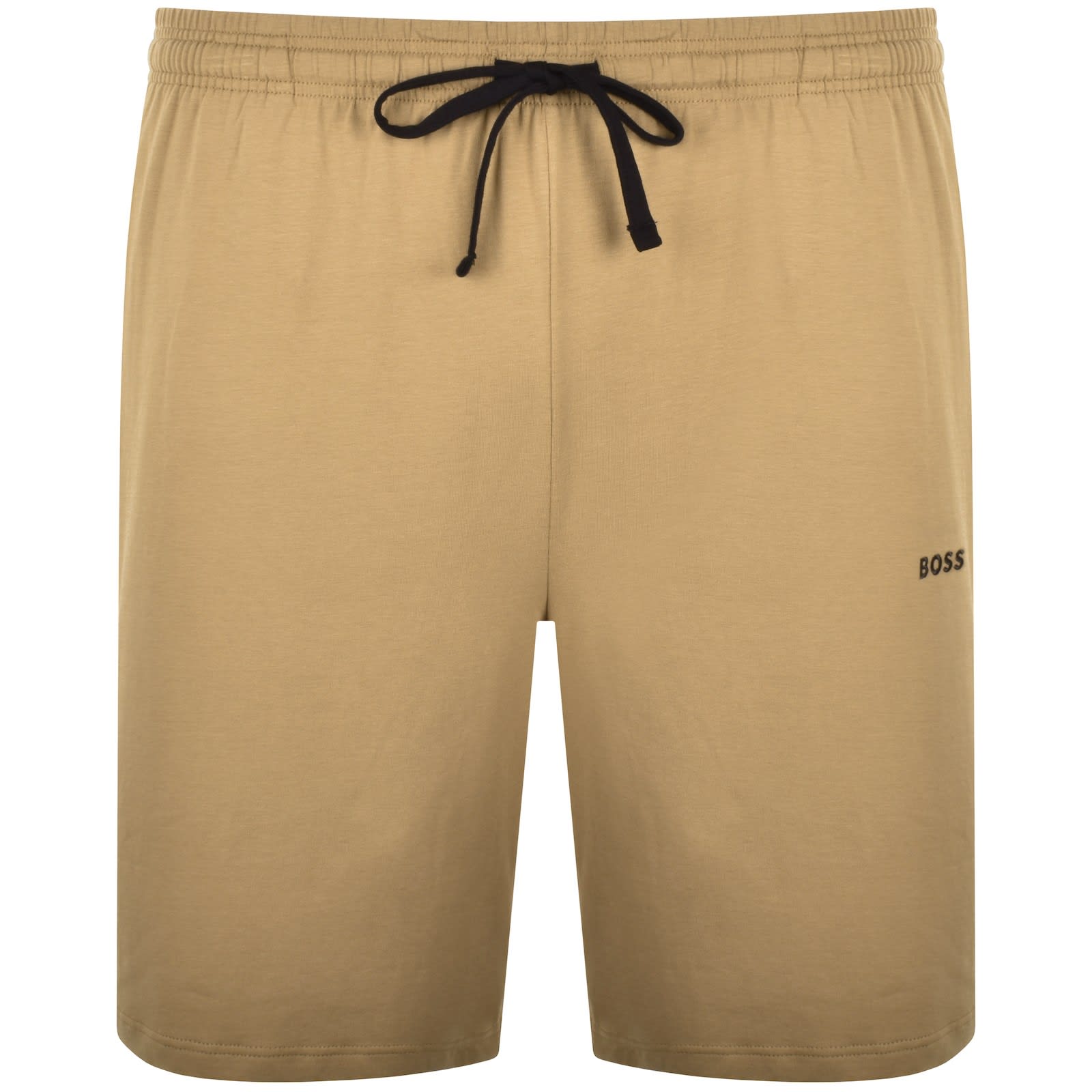 BOSS Mix And Match Jersey Shorts Beige | Mainline Menswear