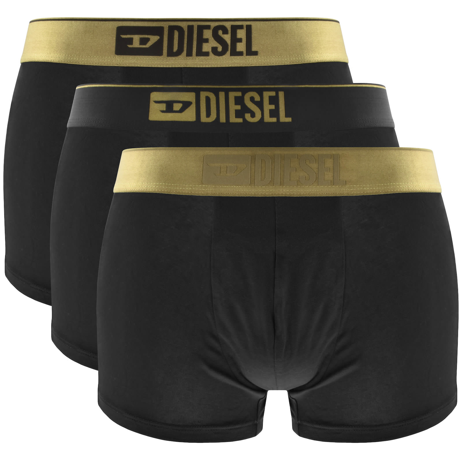 Diesel 3 Pack Damien Trunks Black | Mainline Menswear