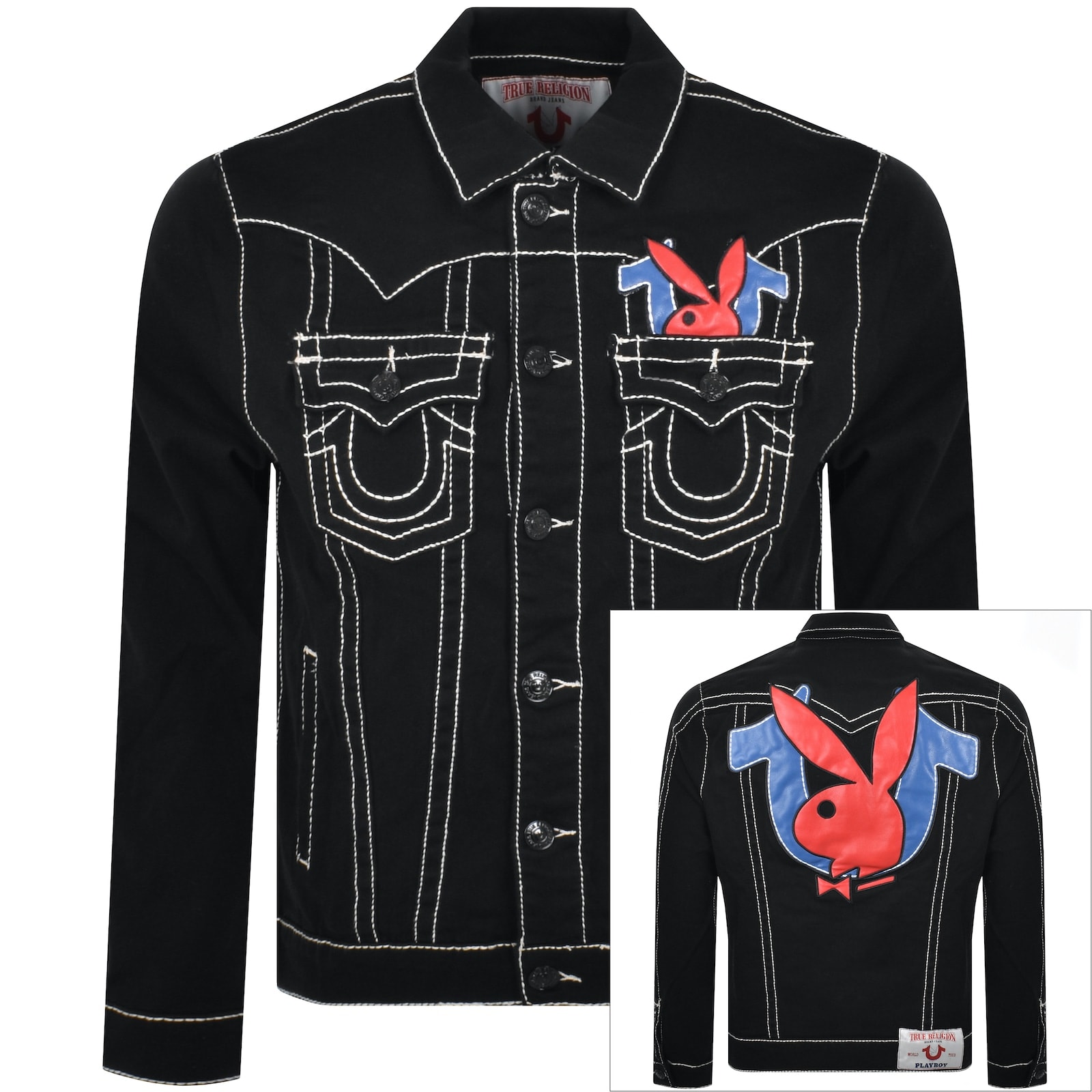True Religion X Playboy Jimmy Jacket Blue | Mainline Menswear