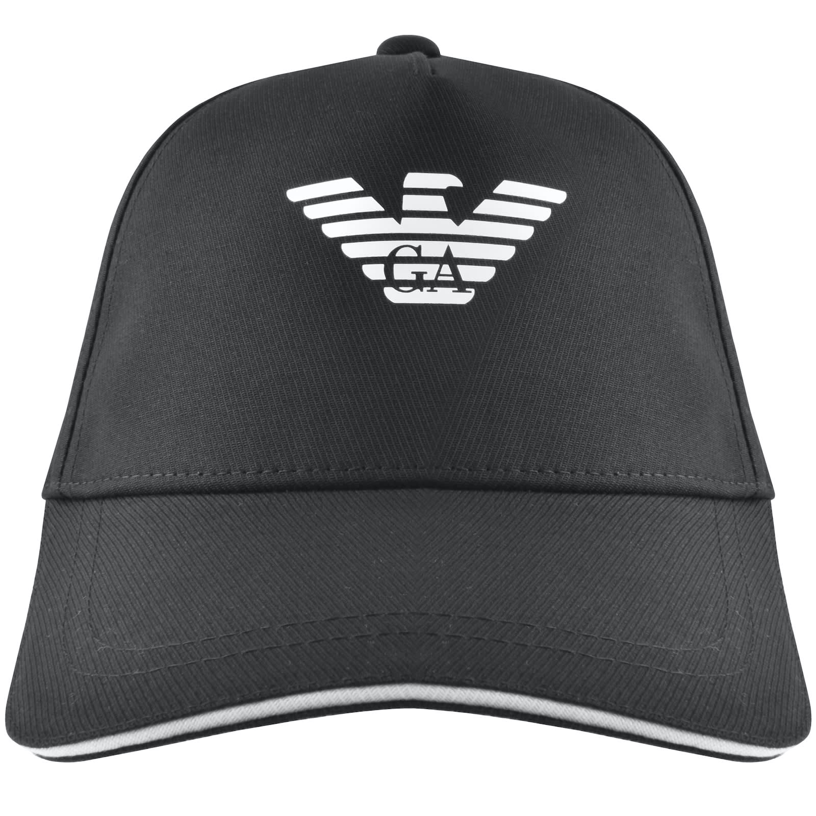 Emporio Armani Baseball Logo Cap Black | Mainline Menswear United States