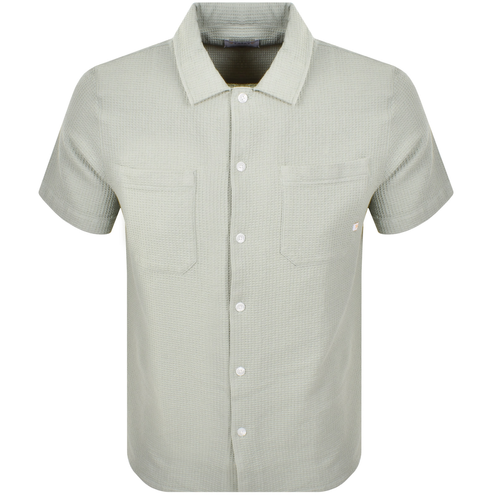 Farah Judson Waffle Shirt Grove Green | Mainline Menswear United States